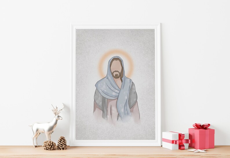 Jesus Christ Art| Jesus Portrait| Jesus Watercolor| Christ's Embrace ...