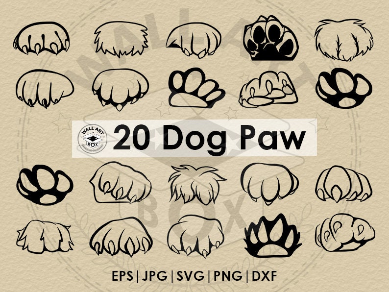 Paw Print Svg, Dog Paw Print Svg, Dog Paw Svg, Paw Svg, Dog Mom Svg ...