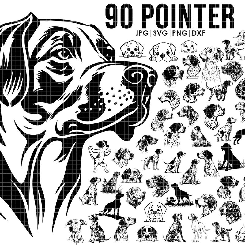 English Pointer Art - Etsy