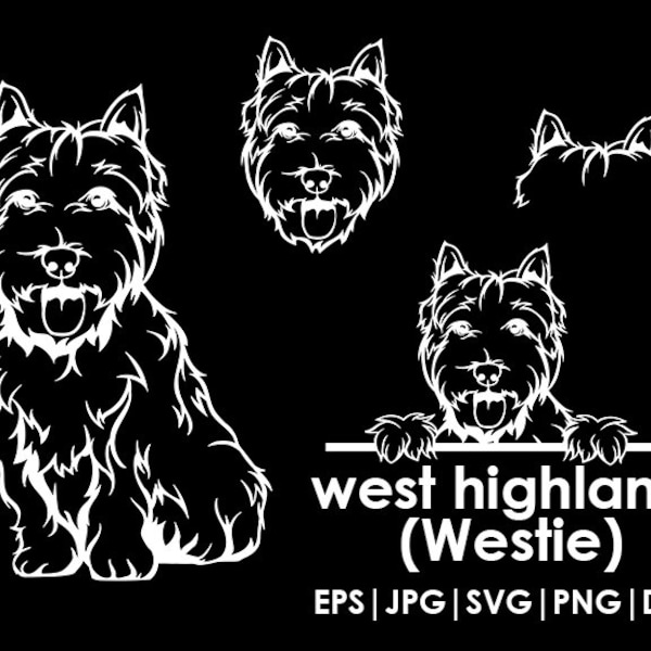 Westie Dxf - Etsy
