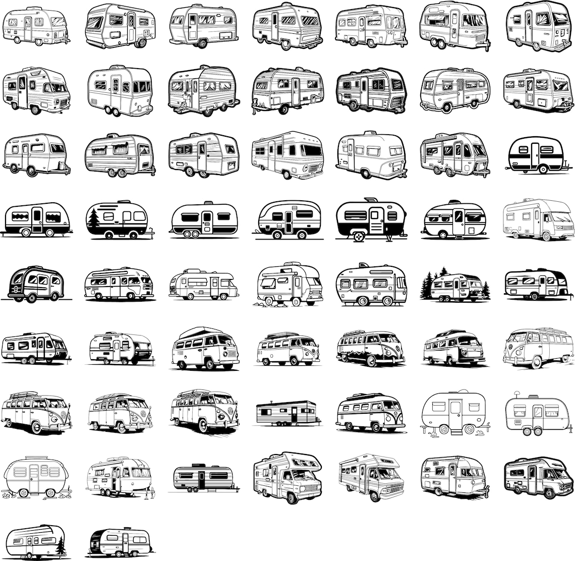 CARAVAN, Svg, Bundle, Vector, Cricut, Digital Download, Png Bundle ...