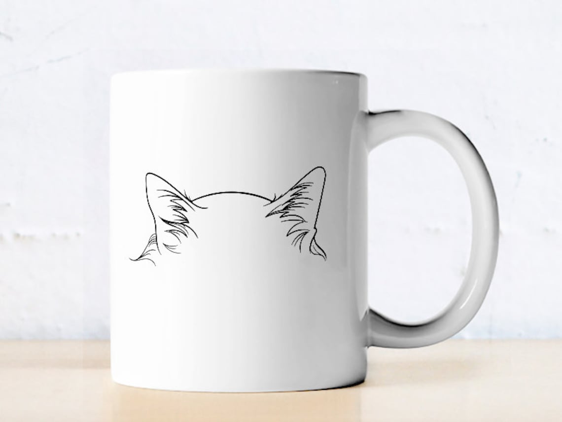 Cat Ears Line Drawing Bundle 50 Cat Breeds Ears Kitten - Etsy