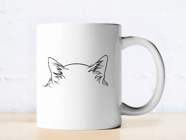 Cat Ears Line Drawing Bundle 50 Cat Breeds Ears Kitten - Etsy