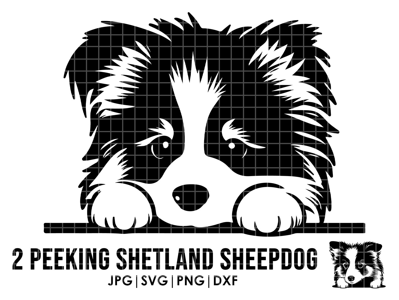 29 Shetland Sheepdog Dog Svg Bundle| Svg, Cricut| Peeking Dog Clipart ...