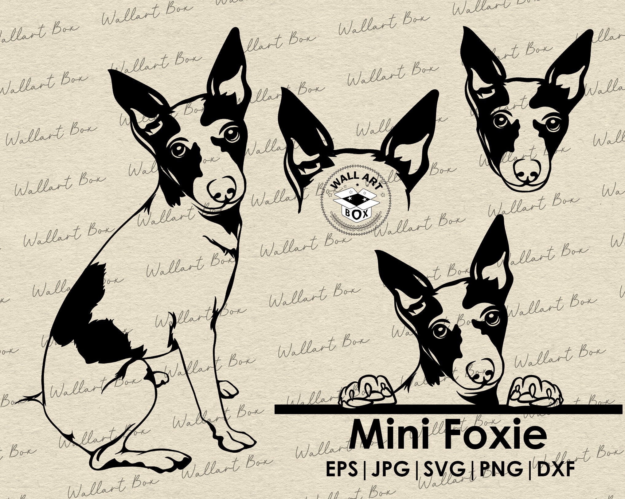 Mini Foxie Dog SVG Cricut Puppy Clipart Vector Image DXF - Etsy Australia
