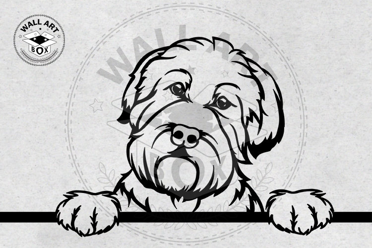 Wheaten Terrier Svg Face-dog Svg Files for Cricut Peeking - Etsy