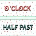 Classroom Clock Labels | Clock Activity | Rainbow Theme | Telling Time ...