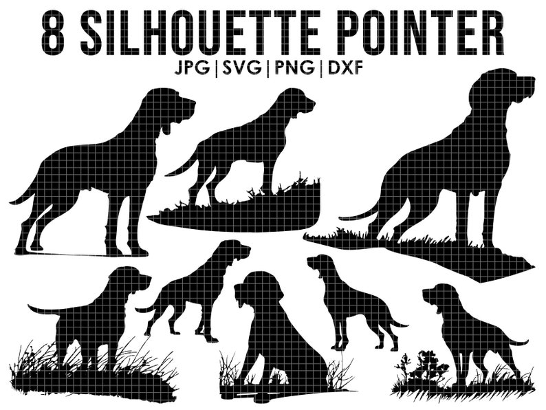 90 - Pointer Svg Bundle| Dog Svg Files for Cricut| Peeking Dog Clipart ...