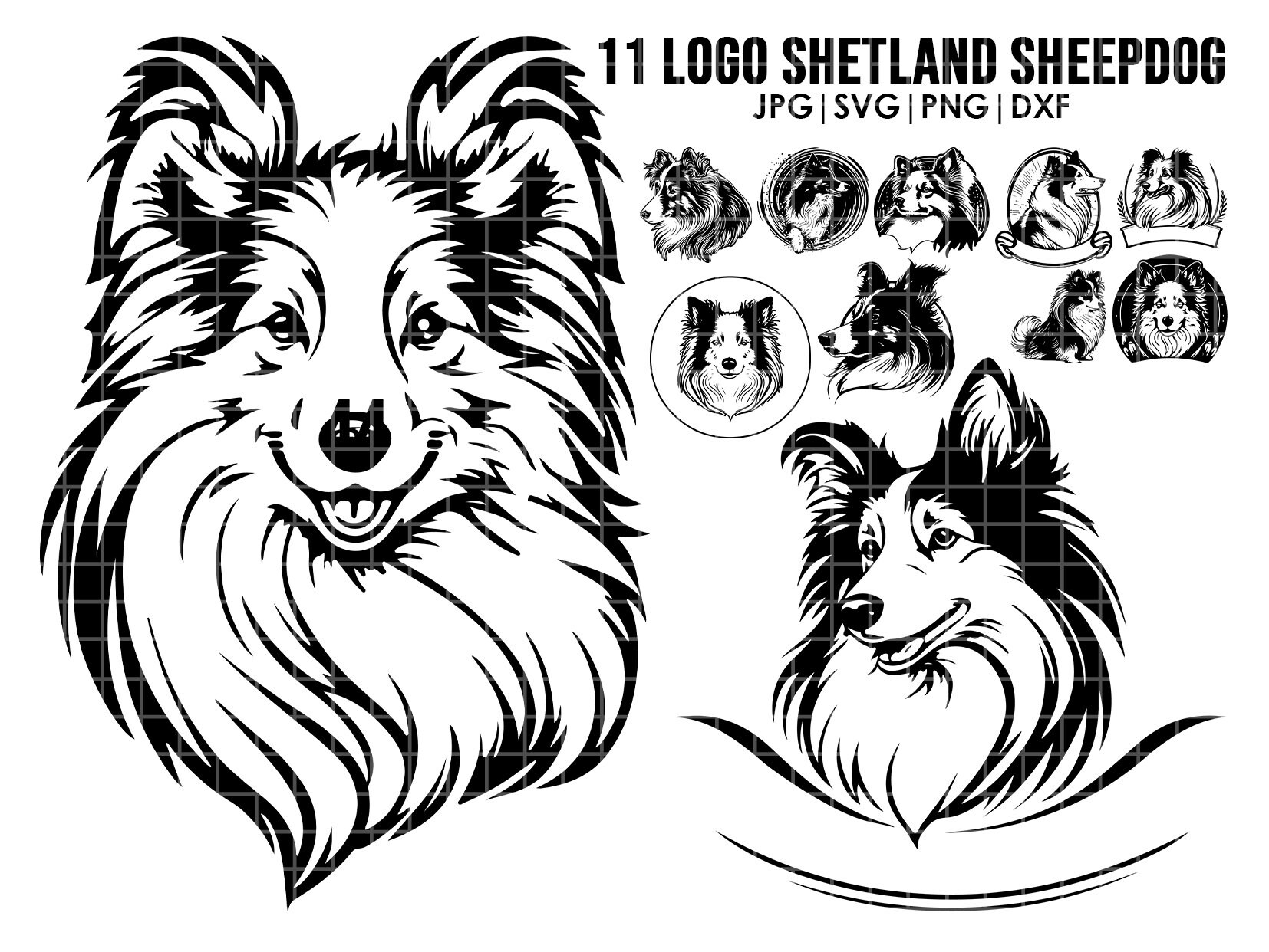 29 Shetland Sheepdog Dog Svg Bundle| Svg, Cricut| Peeking Dog Clipart ...
