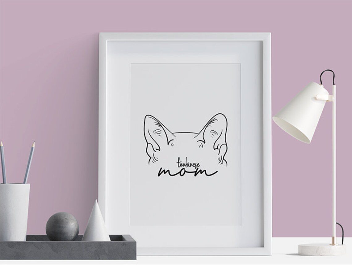 Cat Ears Outline Svg Png Bundle 50 Cat Mom Breeds Kitten Etsy