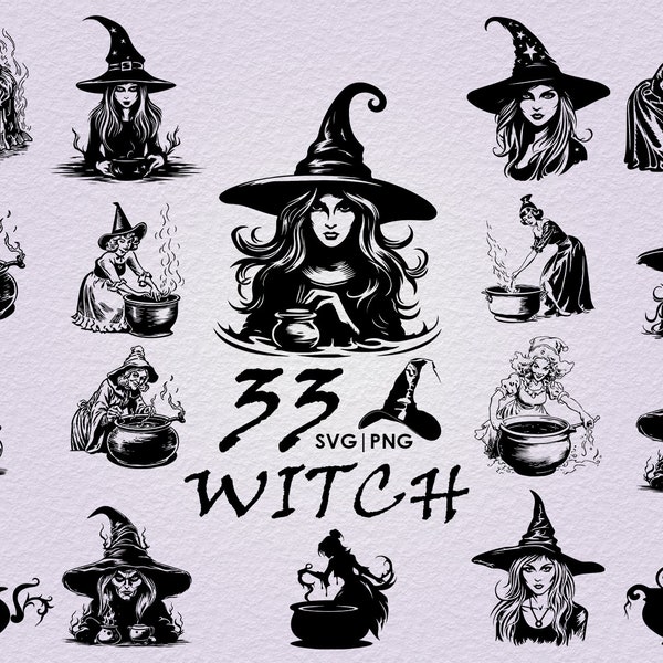 Witch Svg - Etsy