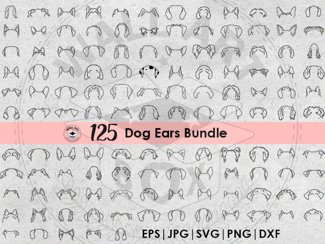 Dog Svg Bundle125 Dog Drawing Svg Tattoo Line Drawing DXF - Etsy