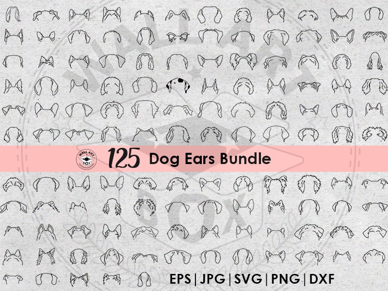 Dog Svg Bundle125 Dog Drawing Svg Tattoo Line Drawing DXF - Etsy
