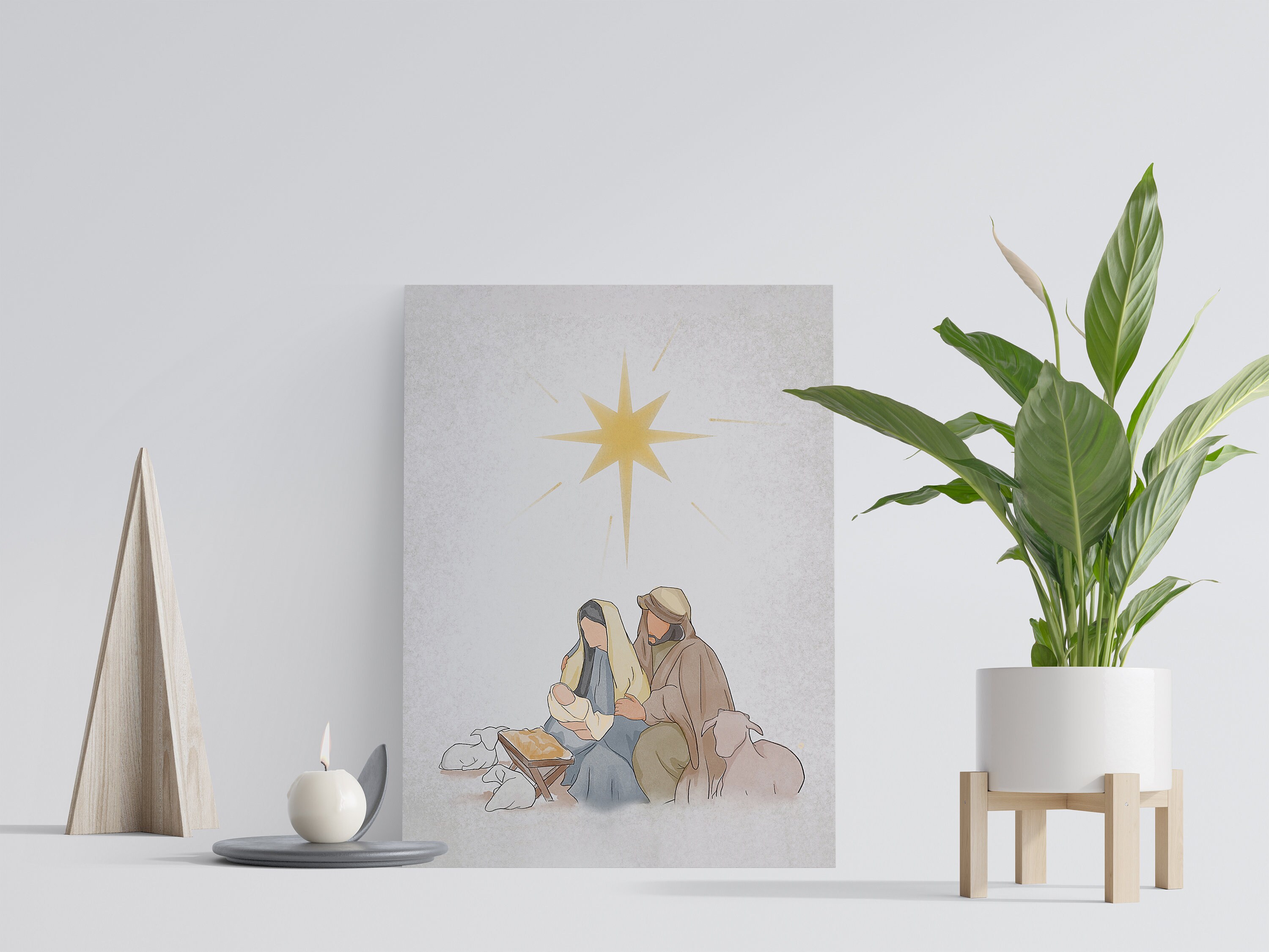 Nativity Scene Art| Christmas Jesus| Christmas Nativity Art| Picture of ...