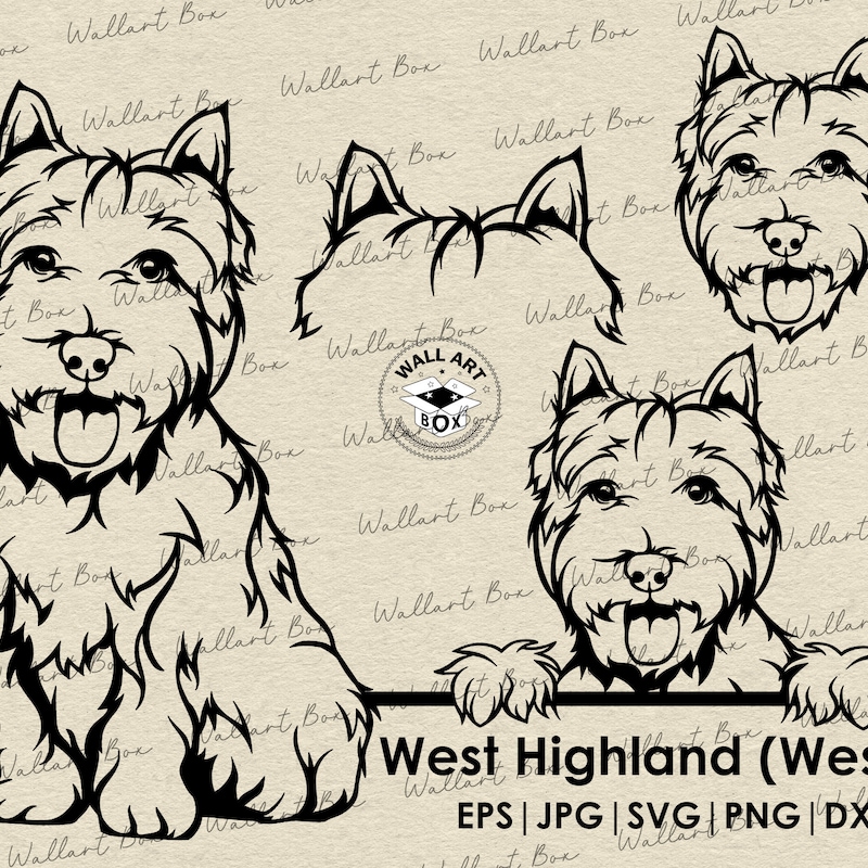 Westie Dxf - Etsy