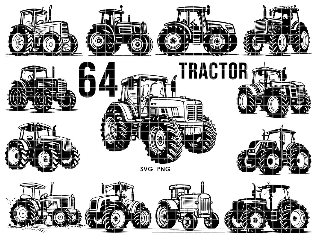 Tractor, Svg, Bundle, Vector, Cricut, Digital Download, Png Bundle ...
