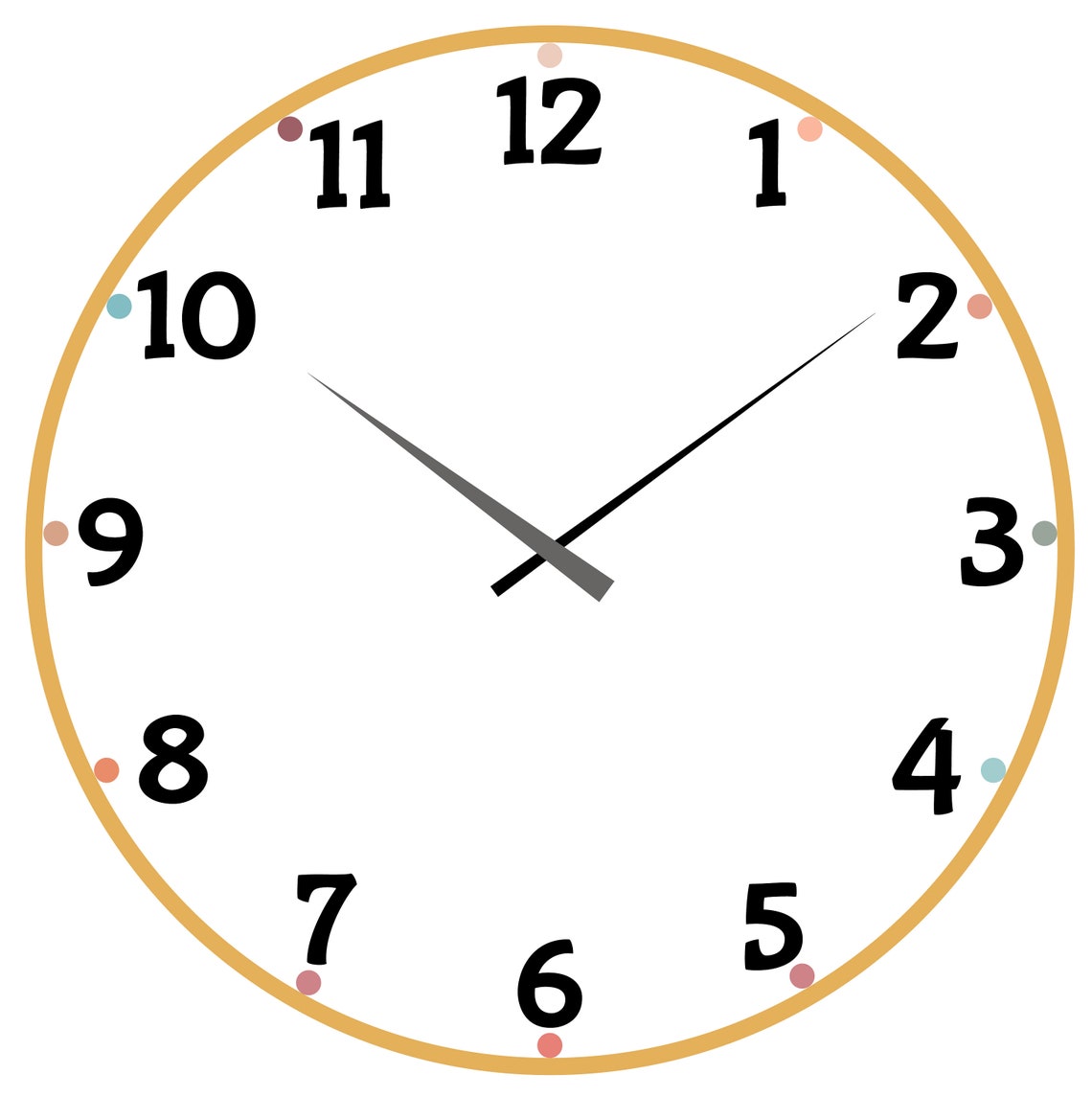 Classroom Clock Labels Clock Activity Rainbow Theme - Etsy