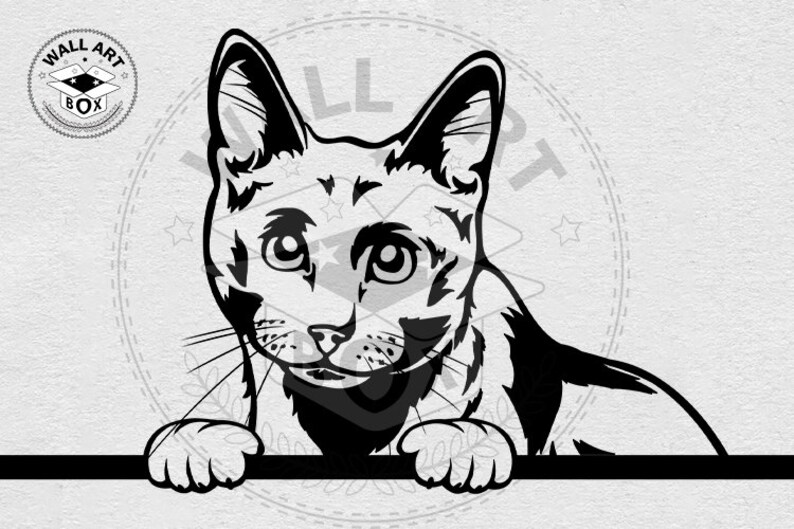 Russian Blue Cat SVG Cricut| Kitten Clipart| Vector Image DXF Download ...