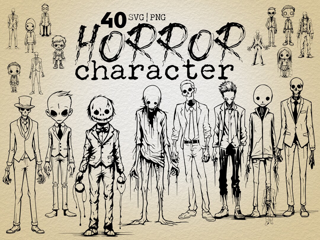 Halloween Character SVG Bundle Horror Character SVG Horror SVG Instant ...