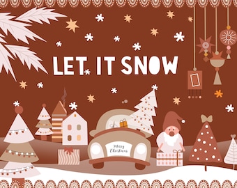 Christmas Tree Truck Christmas Bulletin Board Kit - Etsy