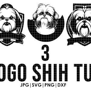 40 Shih Tuz Dog SVG Mega Bundle Drawing Ear,full Body,peeking ...