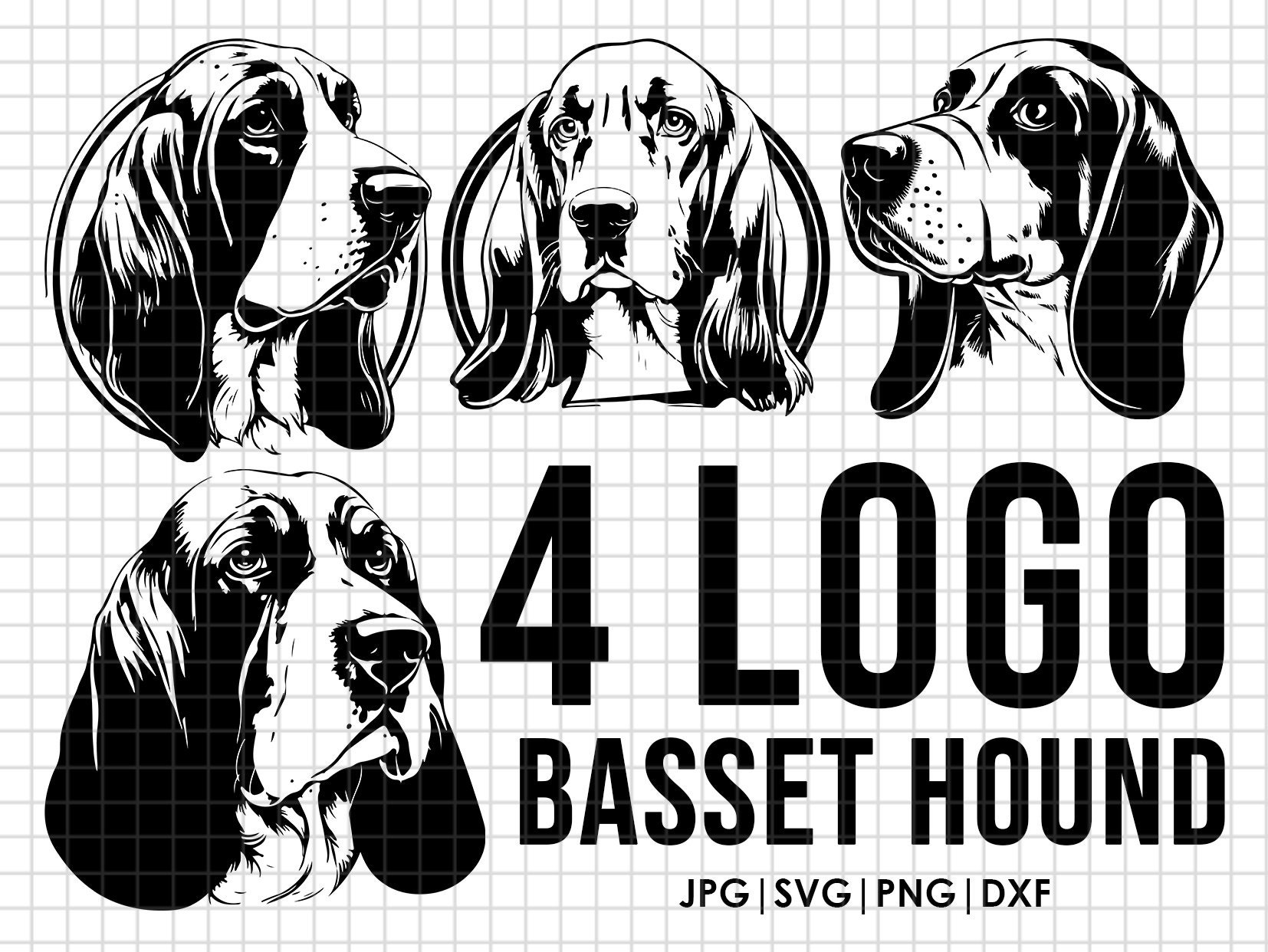 38 Basset Hound Svg Bundle| Dog Svg Files for Cricut| Peeking Dog ...