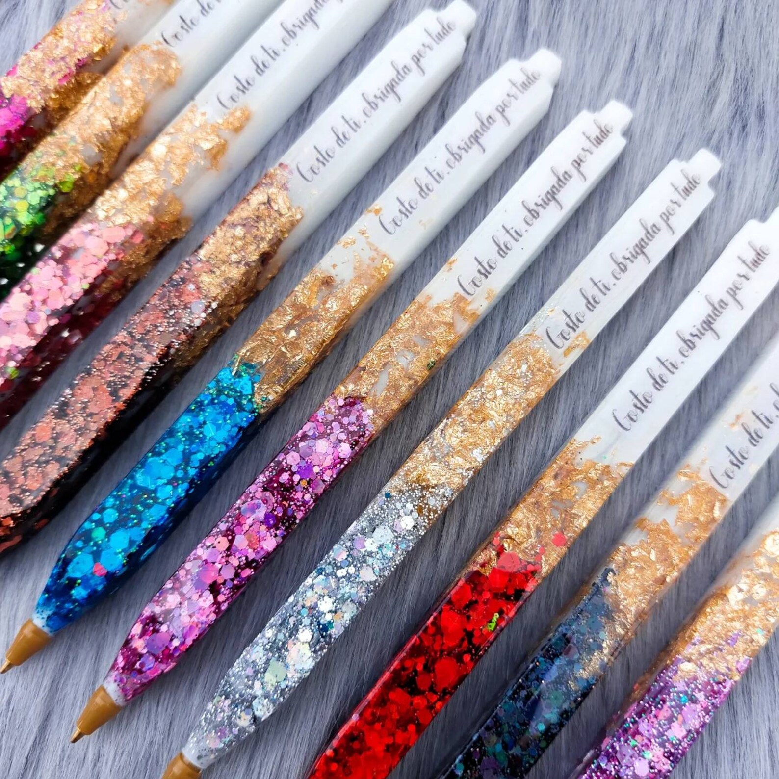 Resin Pen, Office Supplies, Glitter Resin Pen, Glitter Pen, Notebook ...