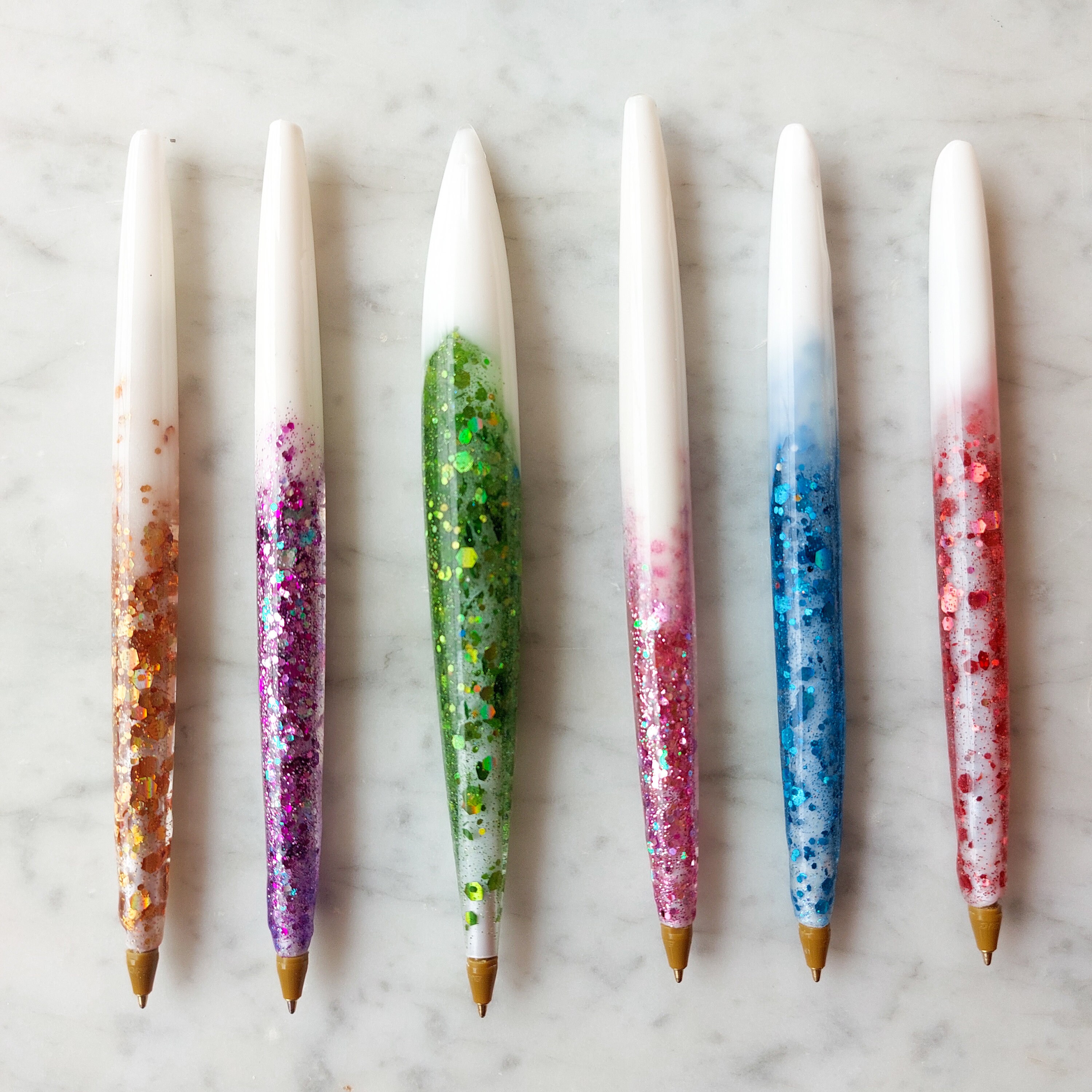 Resin Pen, Office Supplies, Glitter Resin Pen, Glitter Pen, Notebook ...