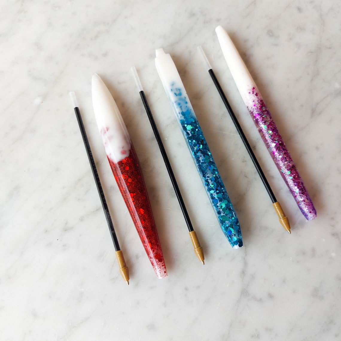 Resin Pen, Office Supplies, Glitter Resin Pen, Glitter Pen, Notebook ...