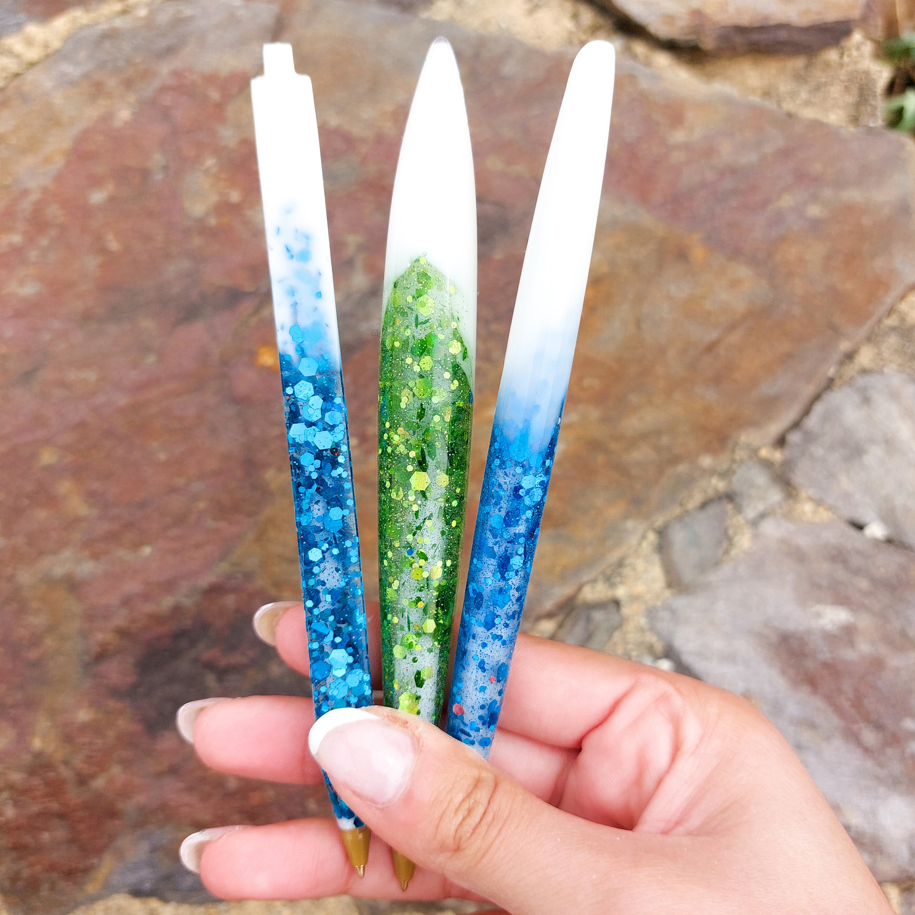 Resin Pen, Office Supplies, Glitter Resin Pen, Glitter Pen, Notebook ...