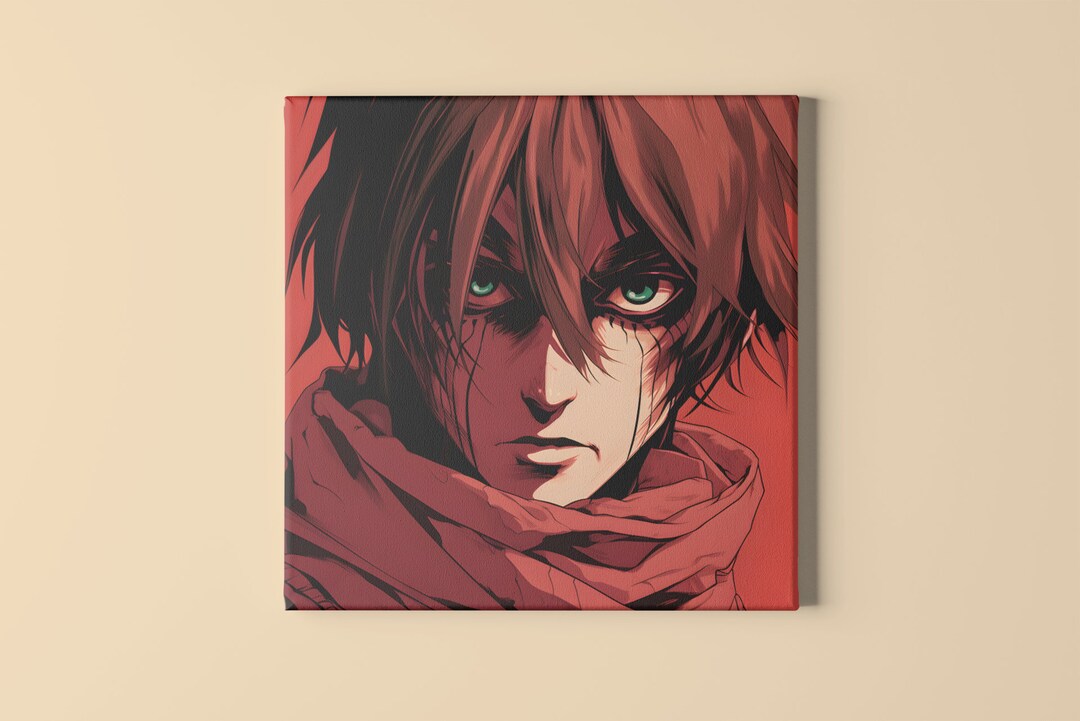 Eren Yeager Attack on Titan, Anime Print, Wall Decor, Print to Frame ...