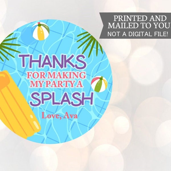 Thank You Splash Sticker - Etsy