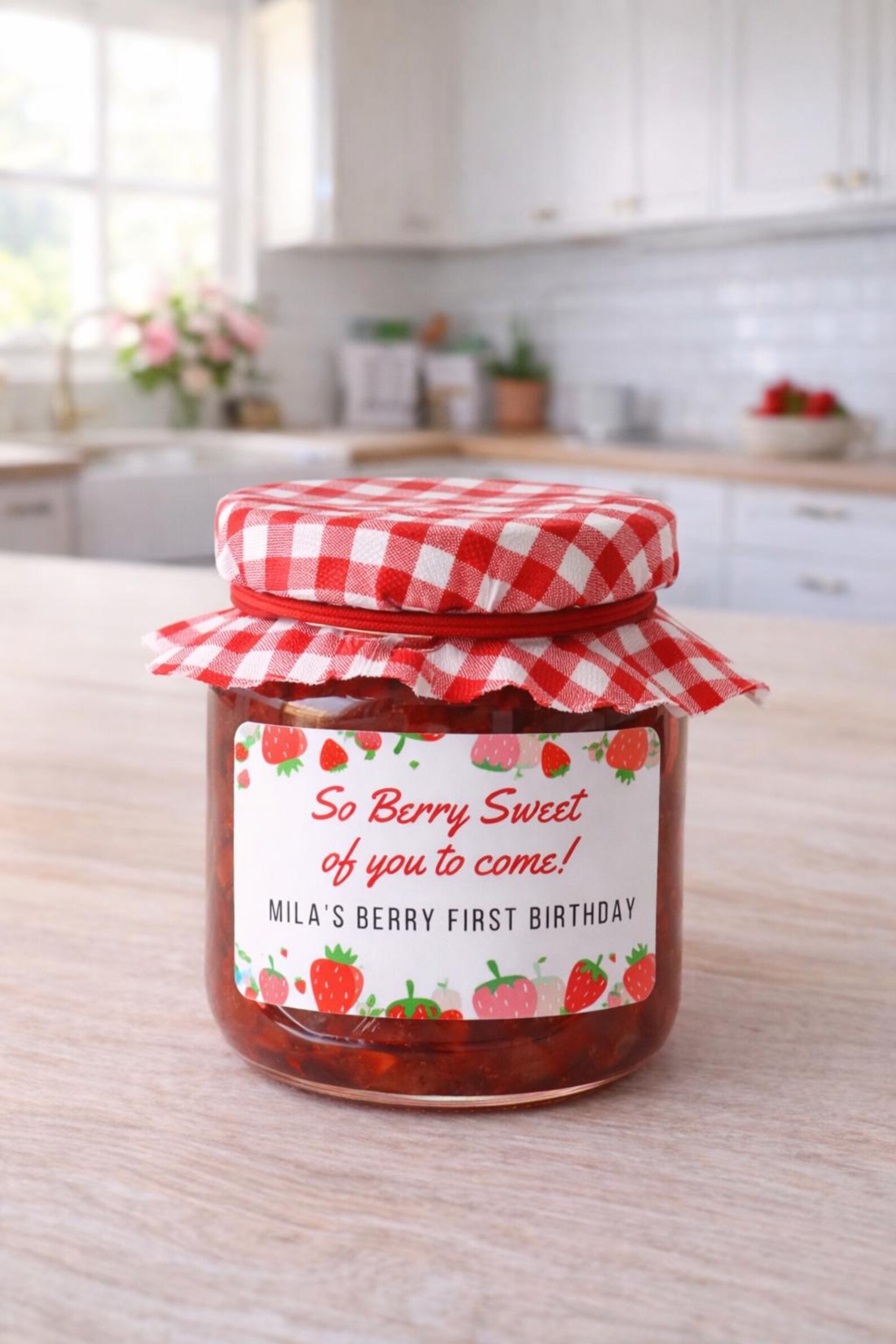 Berry Sweet Baby Shower Jam Jar, Thank You Stickers, Baby Shower ...