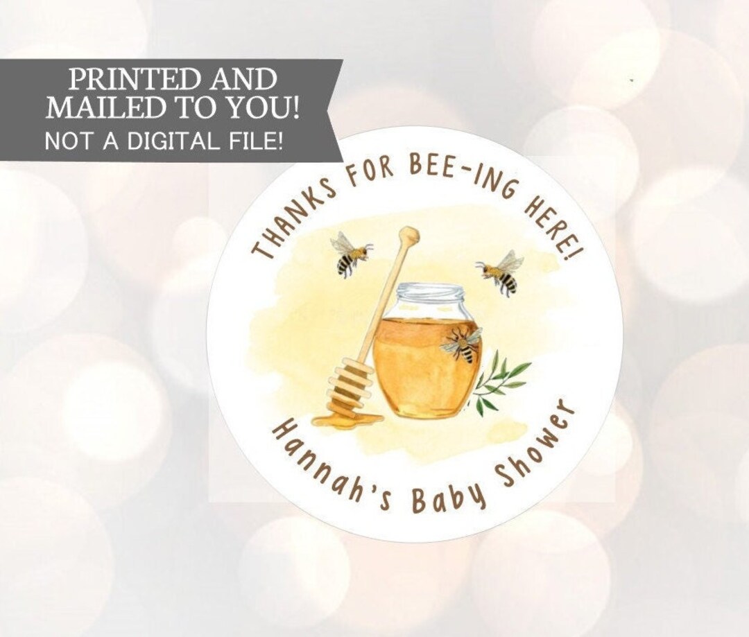 Honey Jar Labels, Honey Sticker, Little Honey, Bee Honey Favor Labels ...