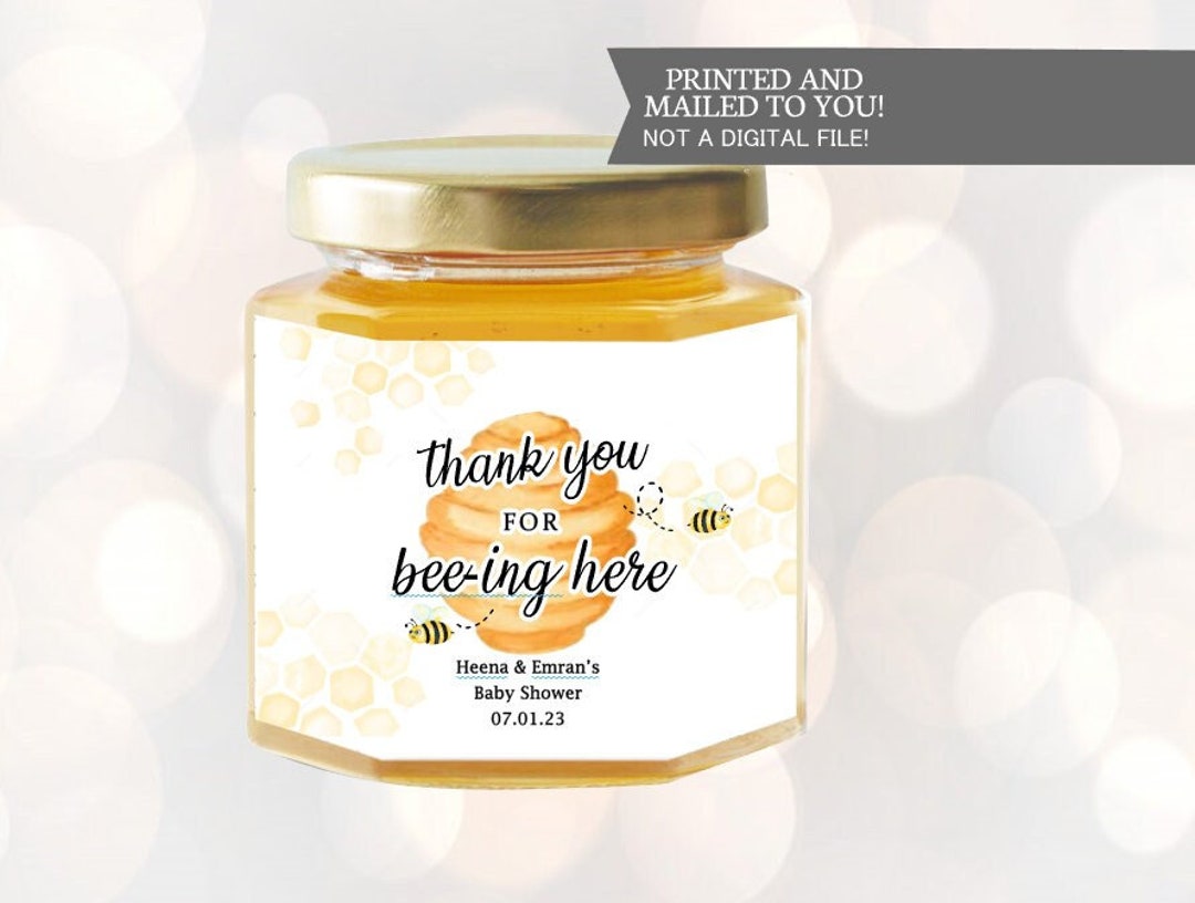 Honey Jar Labels, Thank You for Beeing Here, Honey Sticker, Bee Honey ...