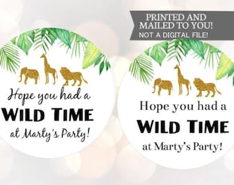Young Wild Three Stickers Wild Theme 3rd Birthday Wild - Etsy
