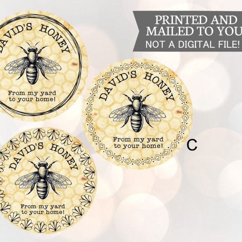 Honey Bee Labels - Etsy