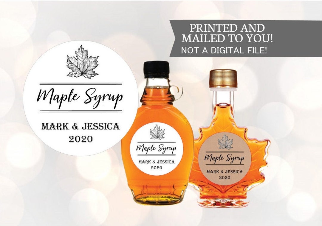 Maple Syrup Labels, Custom, Syrup Bottle Label, Maple Syrup Stickers - Etsy