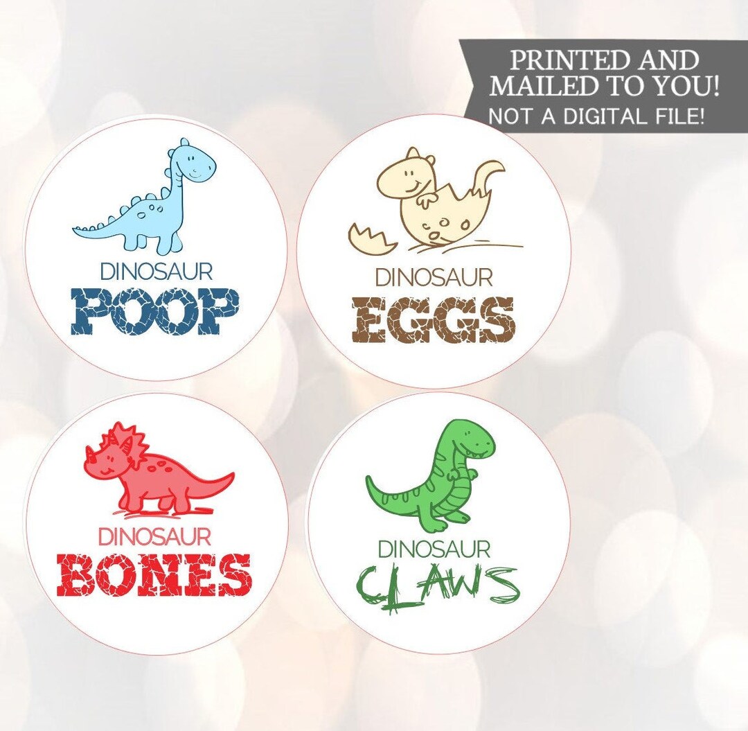 Baby Dinosaur Birthday Party, Dino Dig, Dinosaur Stickers, Dinosaur ...