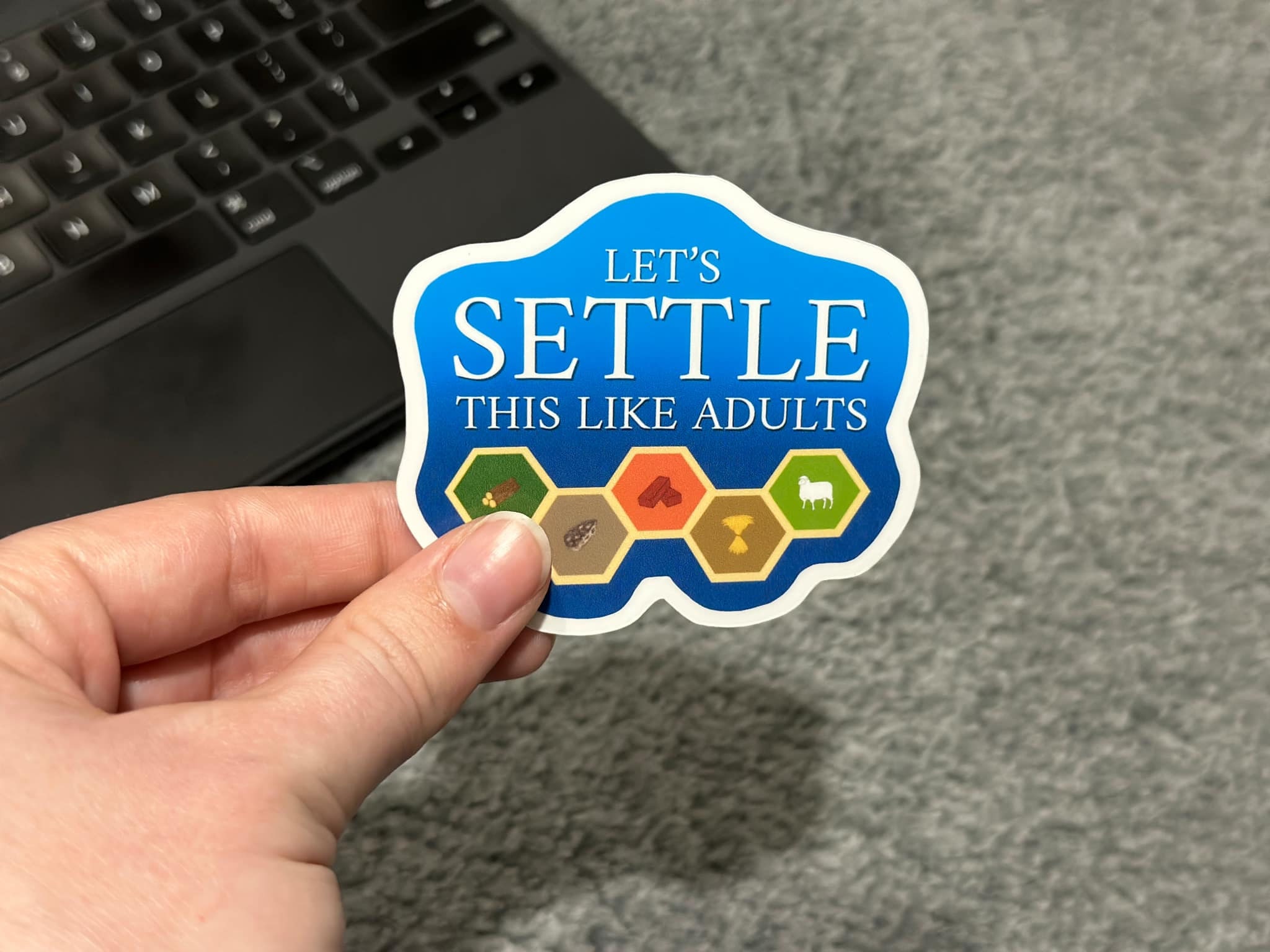 Catan Stickers Bundle | 3 Stickers | Funny Catan Board Game Sticker ...