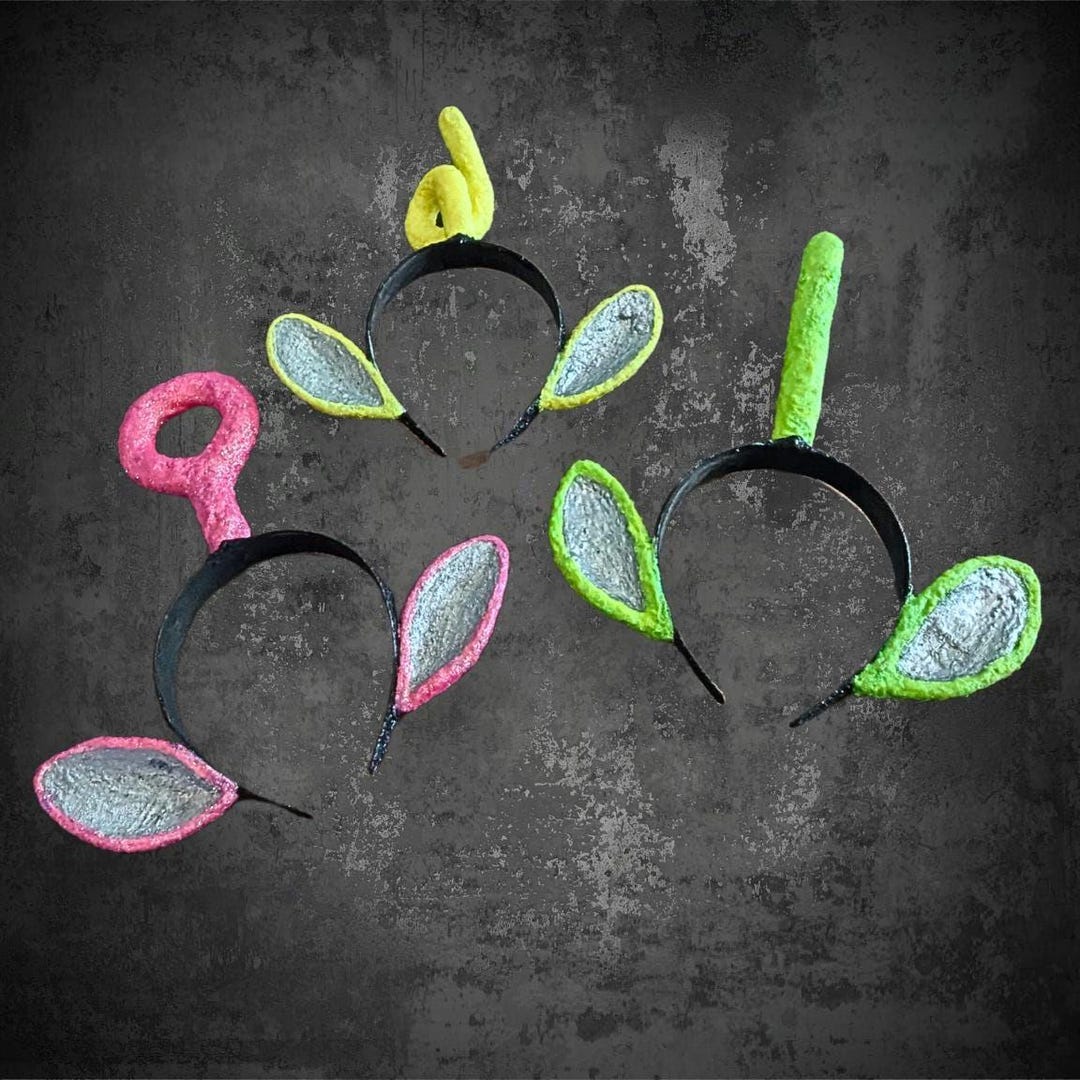 Teletubbies Headbands - Glittery & Neon/uv Reactive (glows Under ...