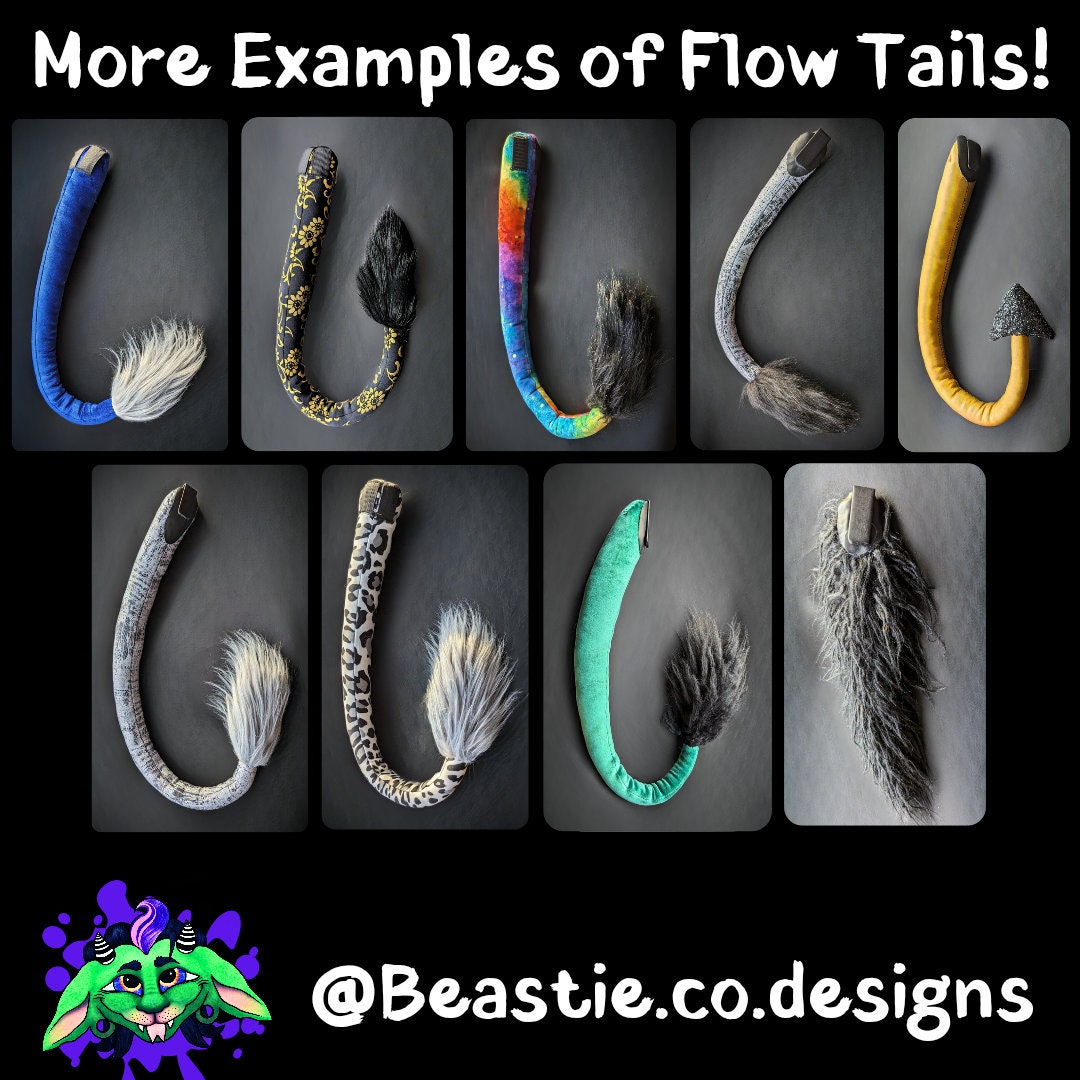 Custom Flow Tails-goblin/dragon/pup/cat/wolf/demon/rat-unique Costume ...