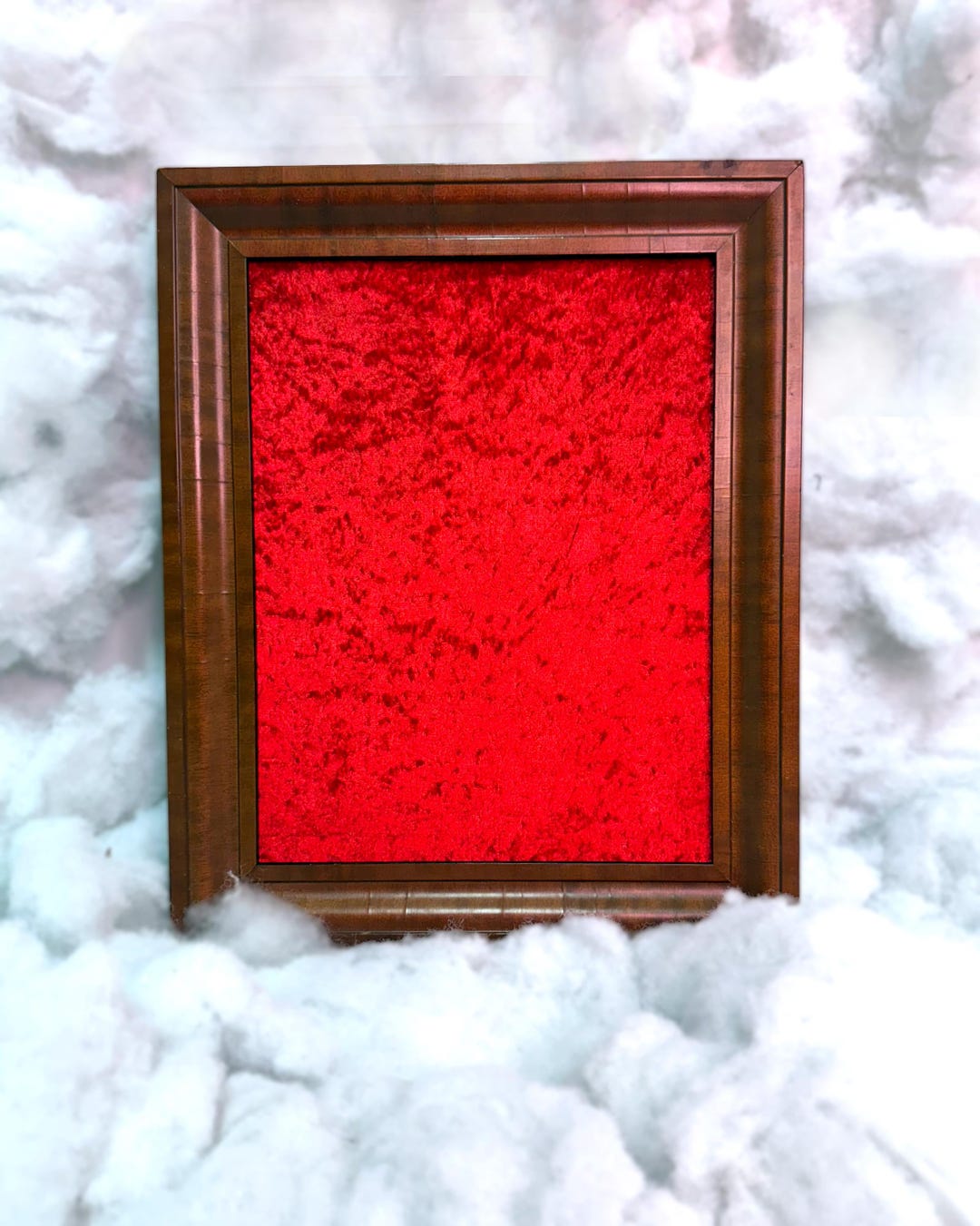 Pin Display Board: Red Velvet Up-cycled Frame for Displaying Pins - Etsy