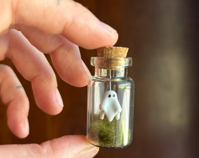 Ghost in a Jar | Mini Ghost Jar | Ghost Pet - Etsy
