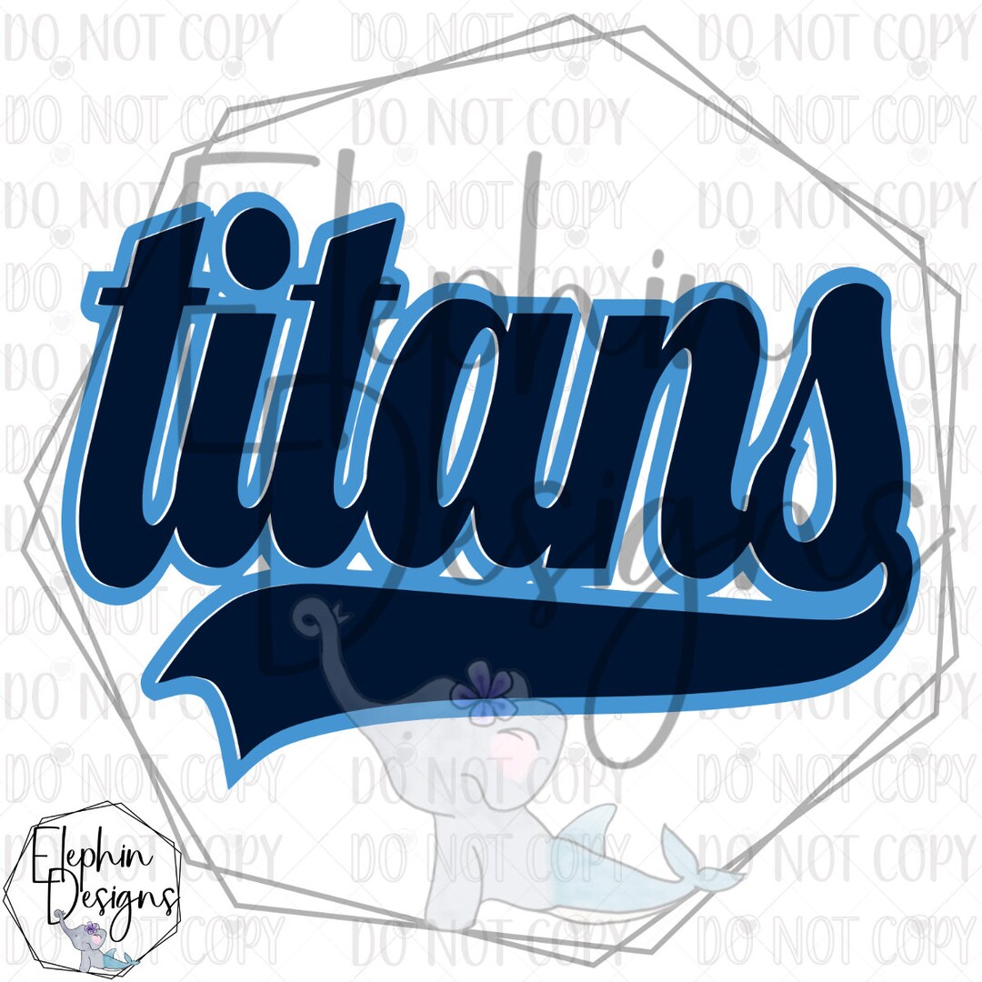 Titans Retro Sublimation Transfer | Ready to Press - Etsy