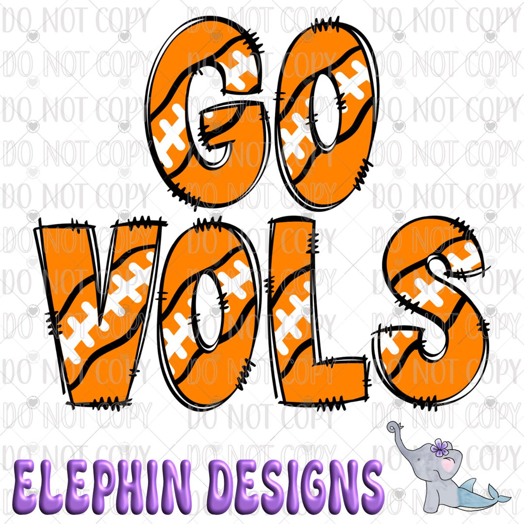 GO VOLS Football Sublimation Transfer Ready to Press - Etsy