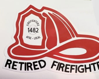 Firefighter Helmet Decal - Etsy