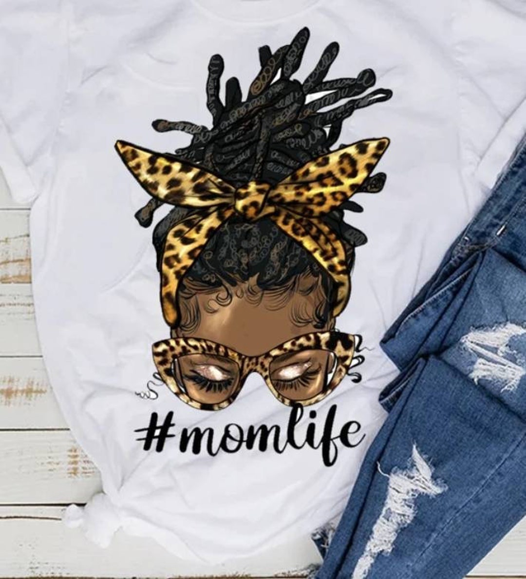 Mom Life loc's Bun DTF Transfer - Etsy