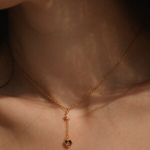 Collier chaîne fine or acier inoxydable pendentif plongeant petite ...