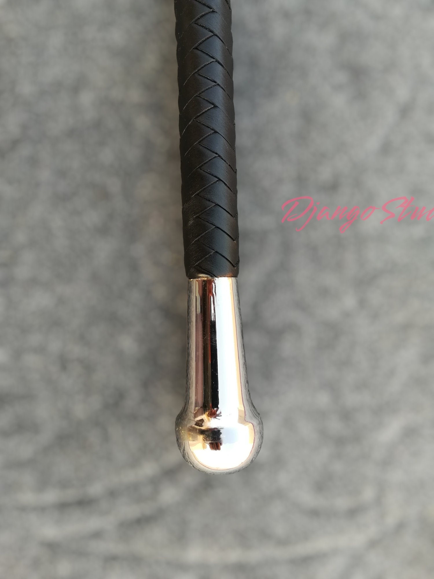 Handmade Leather Whip, 30" Braided Bullwhip Flogger With Steel End - Etsy